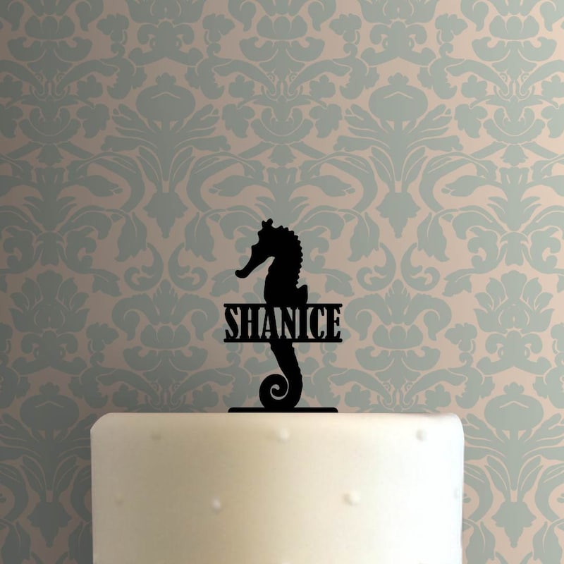 Seahorse Cake Topper - Etsy