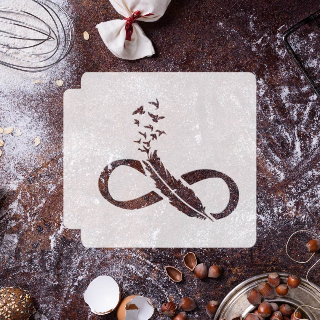 Infinity Feather Birds 783-I697 Stencil - Etsy