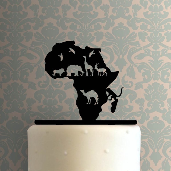 Africa Map Cake Topper - Etsy