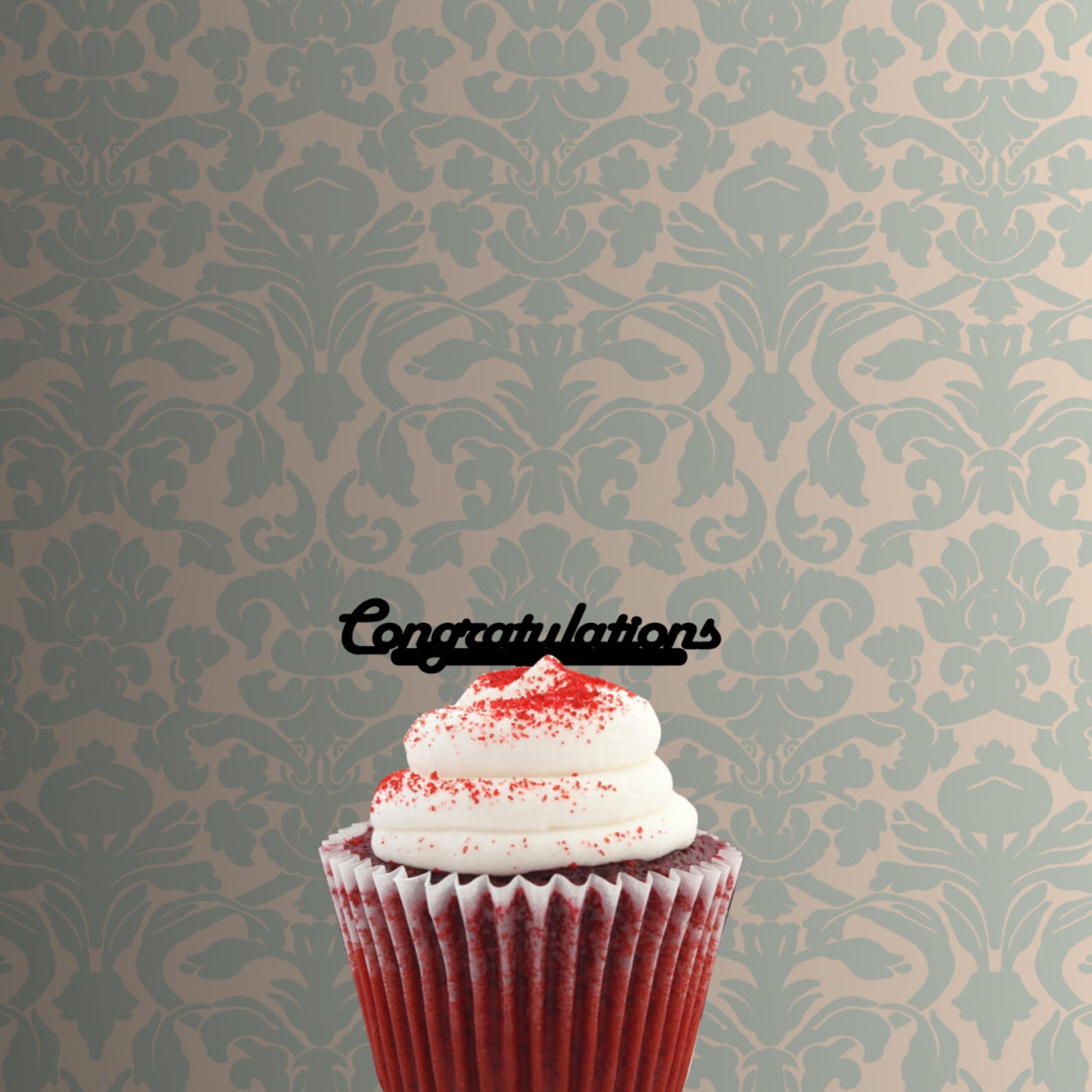 Congratulations 228-256 Cupcake Topper - Etsy