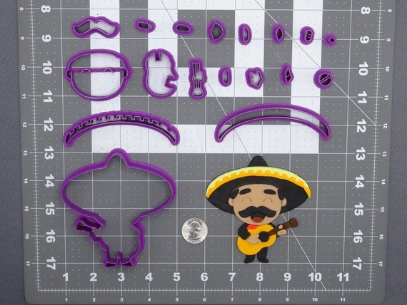 Mariachi Man with Guitar 266-D994 Cookie Cutter Set | Etsy