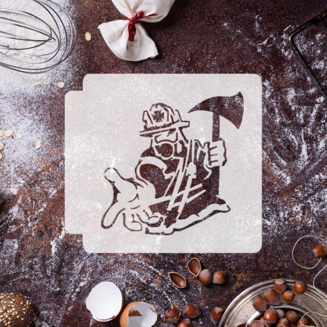 Firefighter 783-F873 Stencil - Etsy