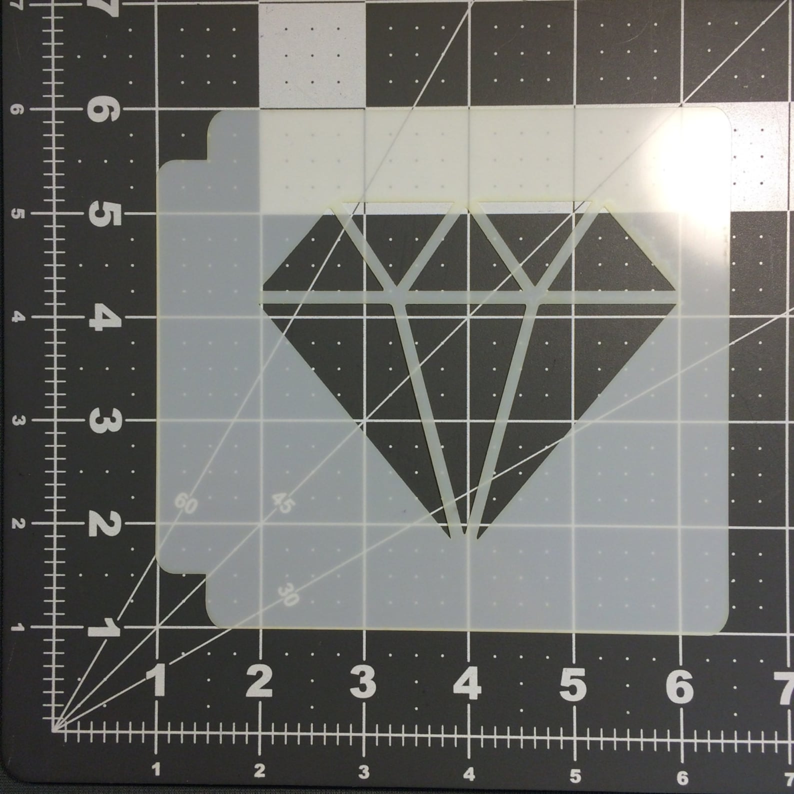 Diamond 100 Stencil | Etsy