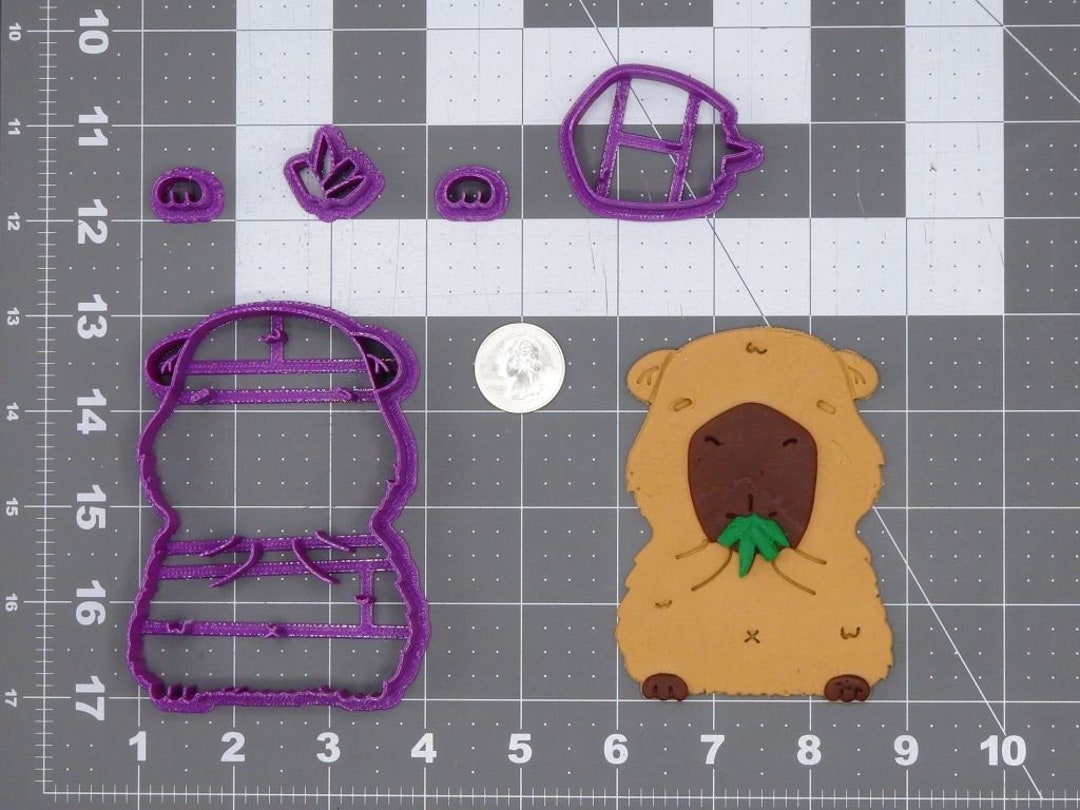 Capybara With Leaves 266-H305 Cookie Cutter Set - Etsy