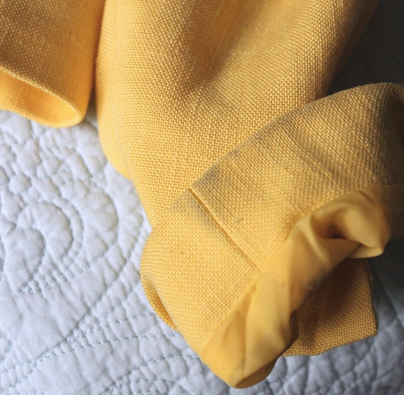 Small Vintage Yellow Blazer Jacket - Gem