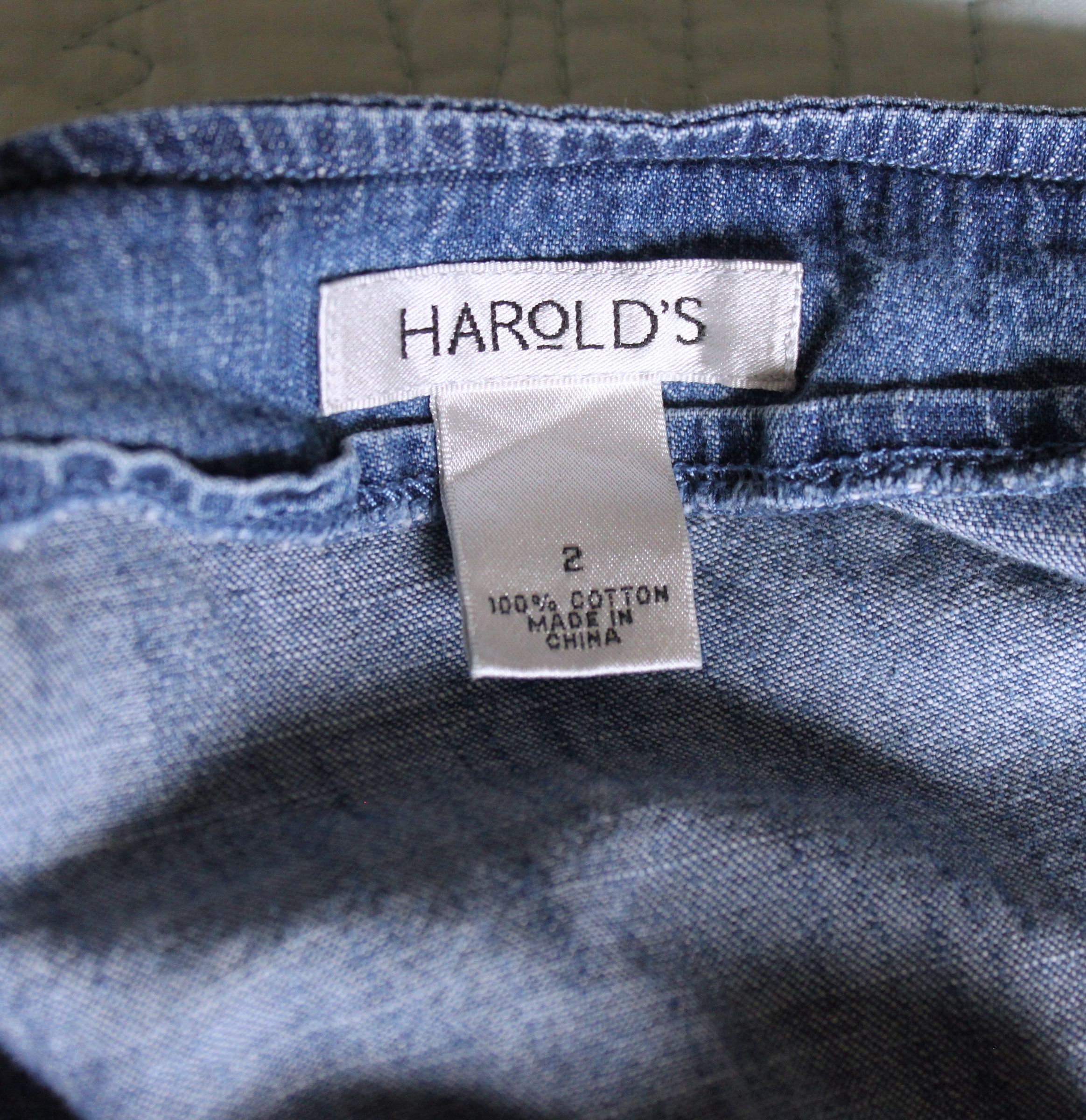 Vintage Harold's Denim Skirt, Ruffle Hem, Small - Etsy