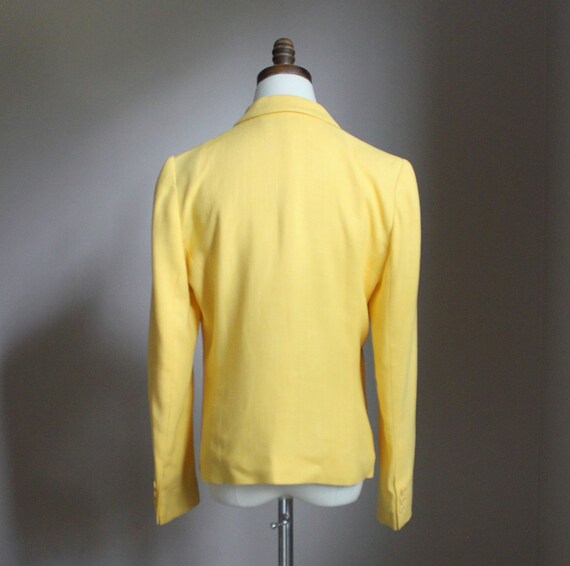 Small Vintage Yellow Blazer Jacket - Gem