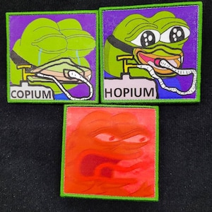 Pepe Copium Hopium Velcro Morale Patch - Etsy