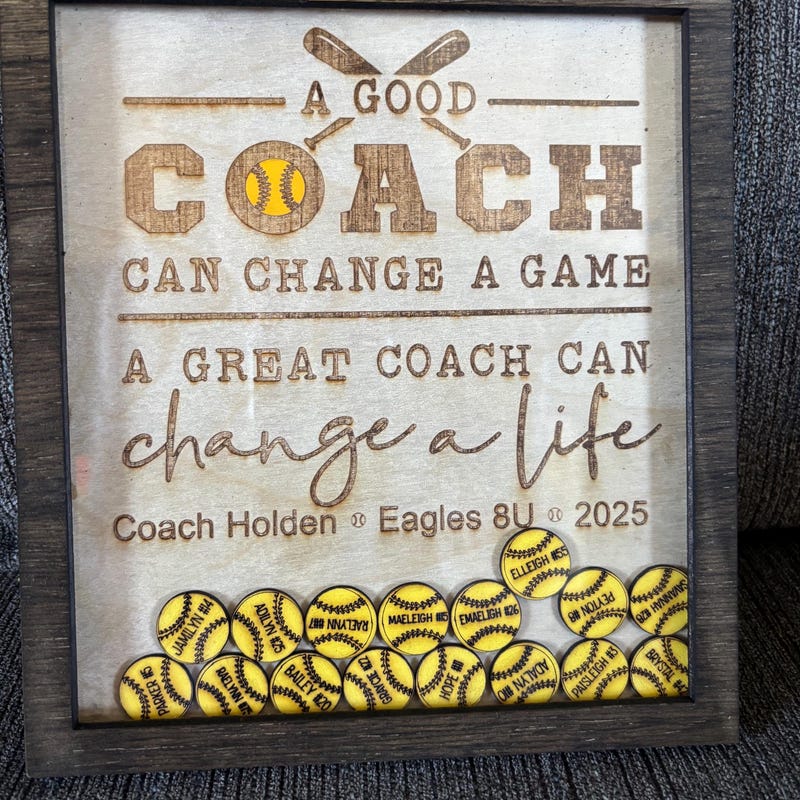 Softball Coach - Etsy