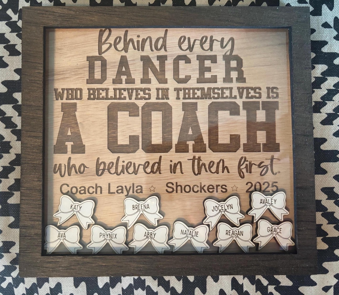 Dance Coach Plaque End of Season Gift for Dancer and Dancers, Dance ...