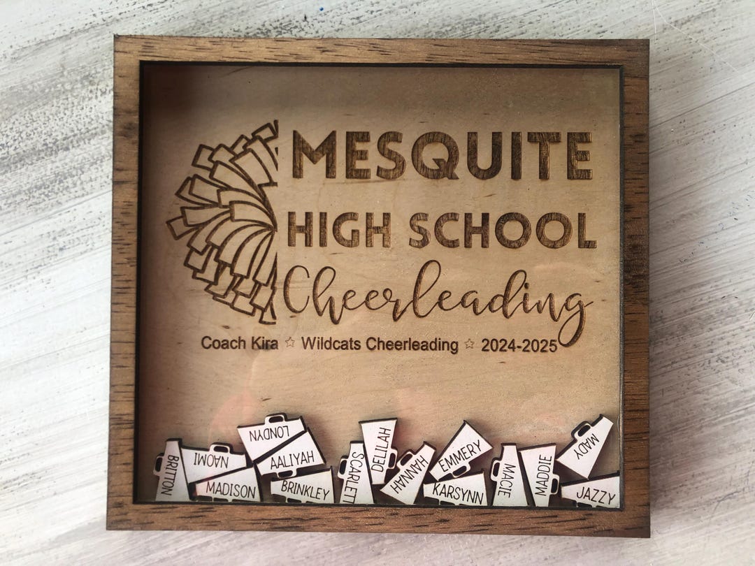 Custom Team Name Cheerleading Coach Plaque End of Season Gift - Etsy