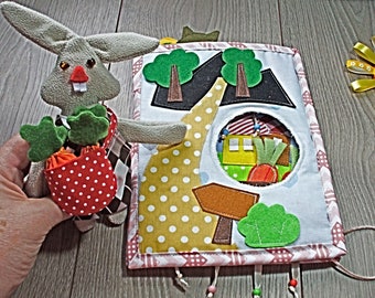 Rabbit Quiet Book - Etsy