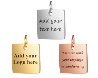 20mm Stainless Steel Stamping Discs With Two Holes,personalized Disc ...