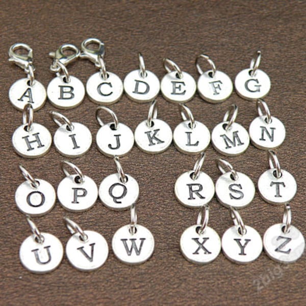 Initial Charm - Etsy