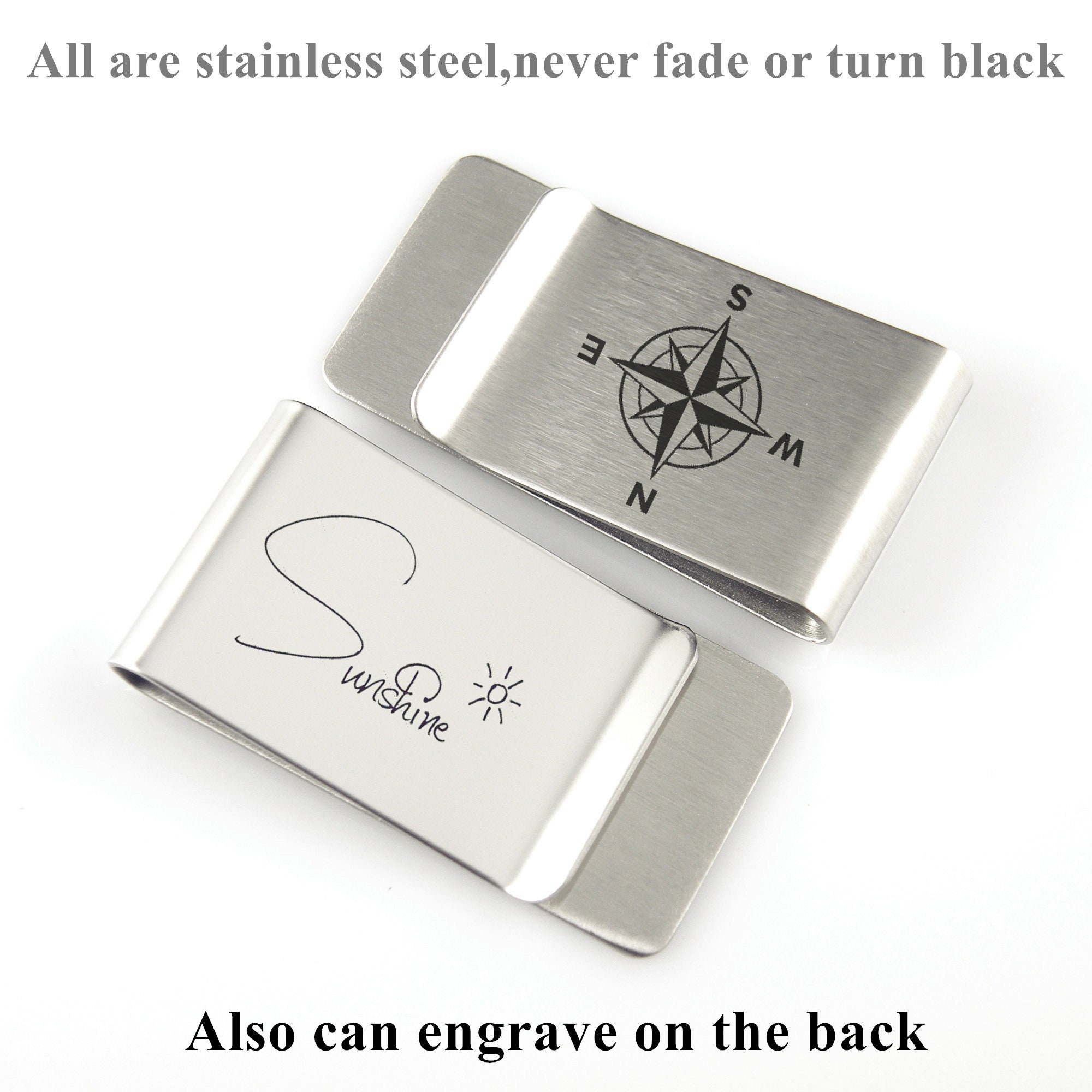 Personalized Money Clip Custom Money Clip Handwriting Money Clip ...