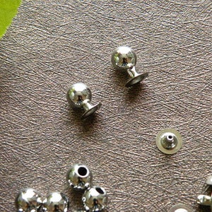 50 Pcs 12mm White Pearl Rivets,plastic Bead Rivets,diy Pearl Beads,diy ...