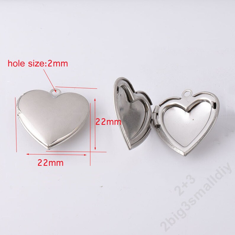 Stainless Steel Blank Stamping Heart Shape Locket,rose Gold Blank Heart ...