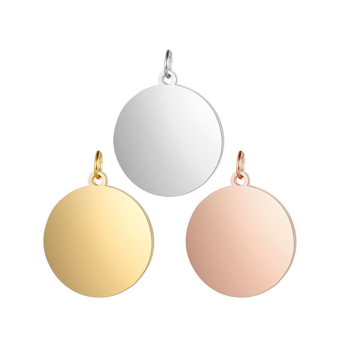 Gold Stainless Steel Blank Stamping Discs,personalized Disc,rose Gold ...