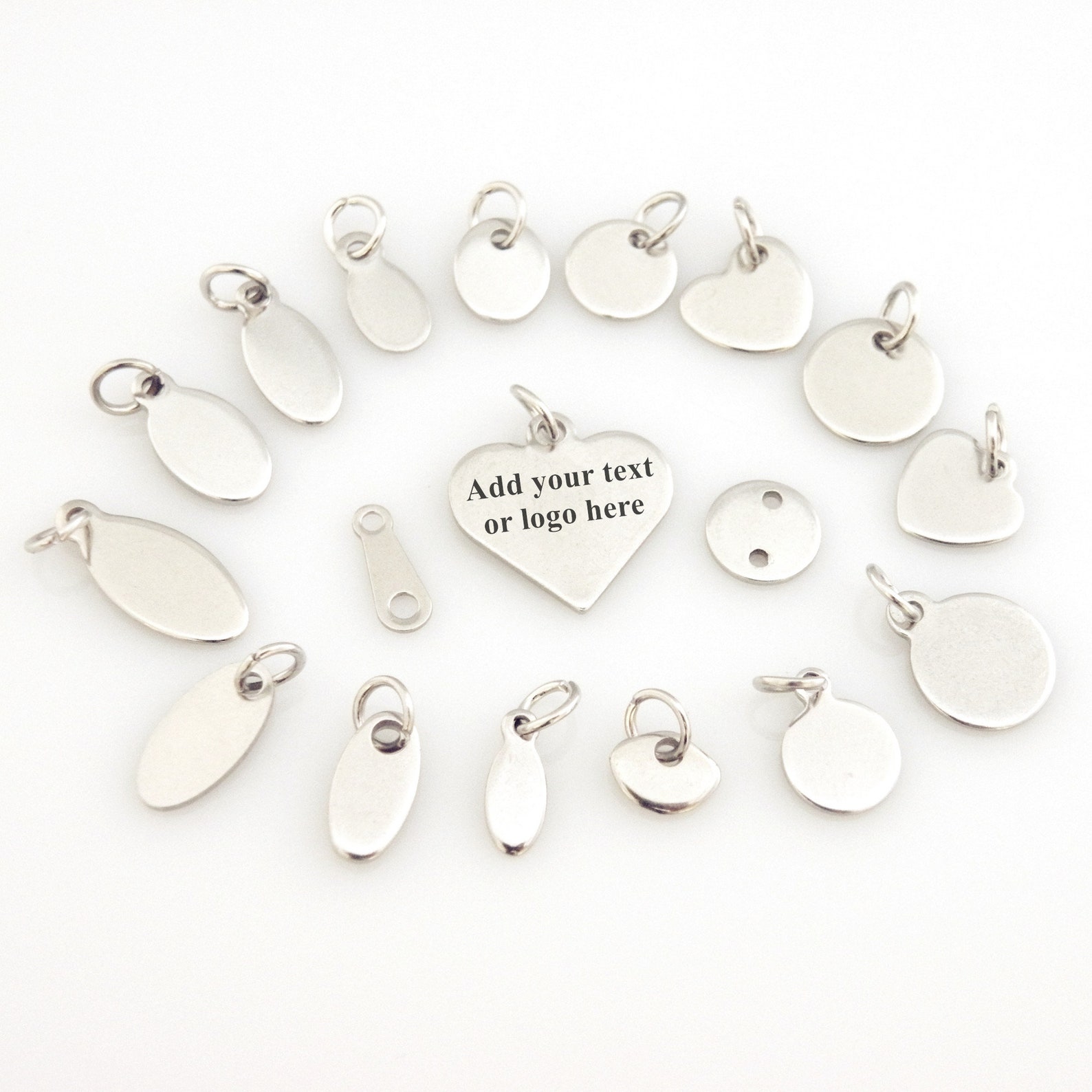 Personalized Mini Jewelry Tag Custom Logo Tags Engraved - Etsy