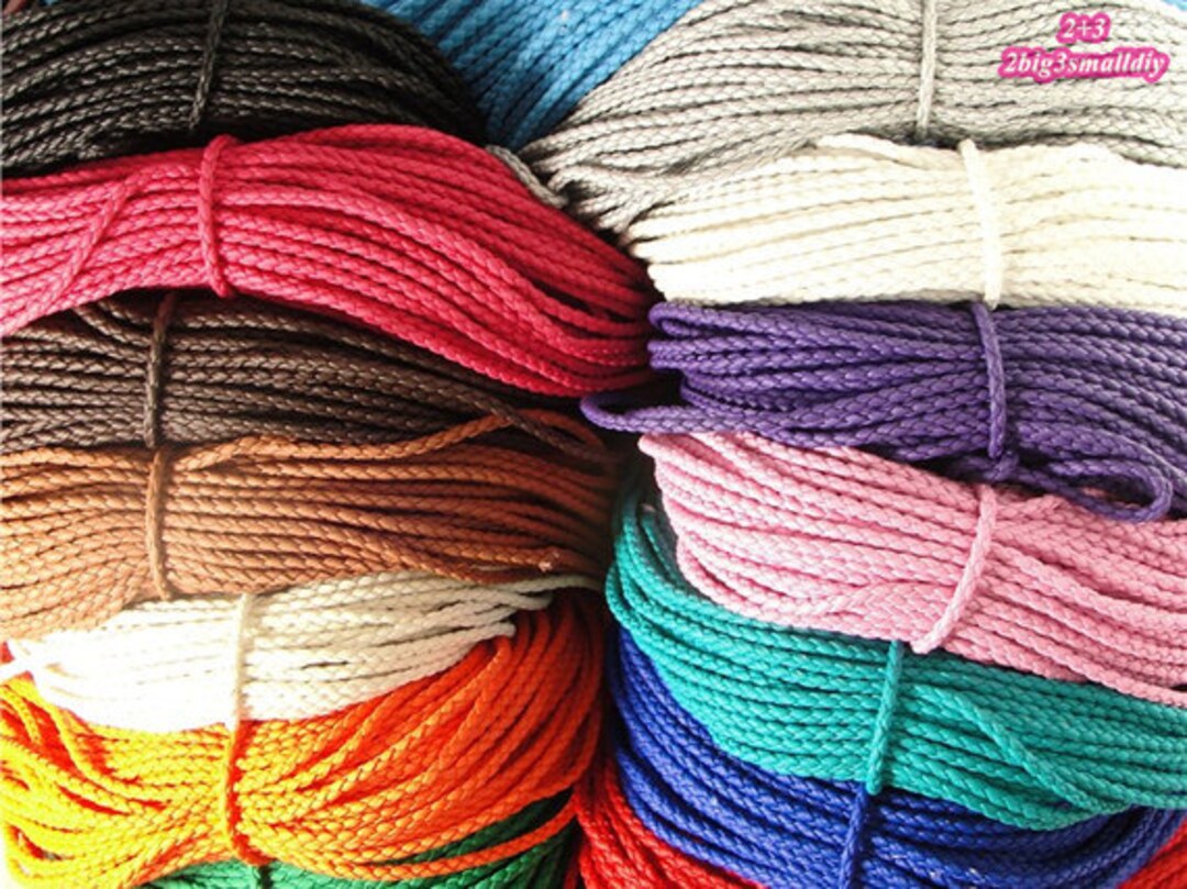 5mm Round Black Woven Leather Cord,woven Braided Leather Rope,real ...