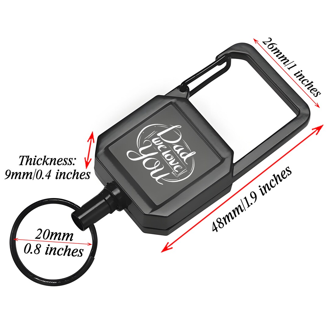 Personalized Retractable Badge Holder Custom Mini Badge Reel With Name ...