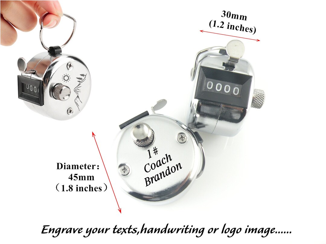 Personalized Manual Hand Counter Custom Passenger Flow Counter Engraved ...