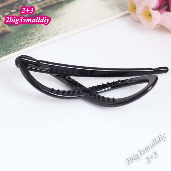 10pcs 100x30mm Plastic Infinity 8 Shape Clip Hairpin Charm Diy Hair ...