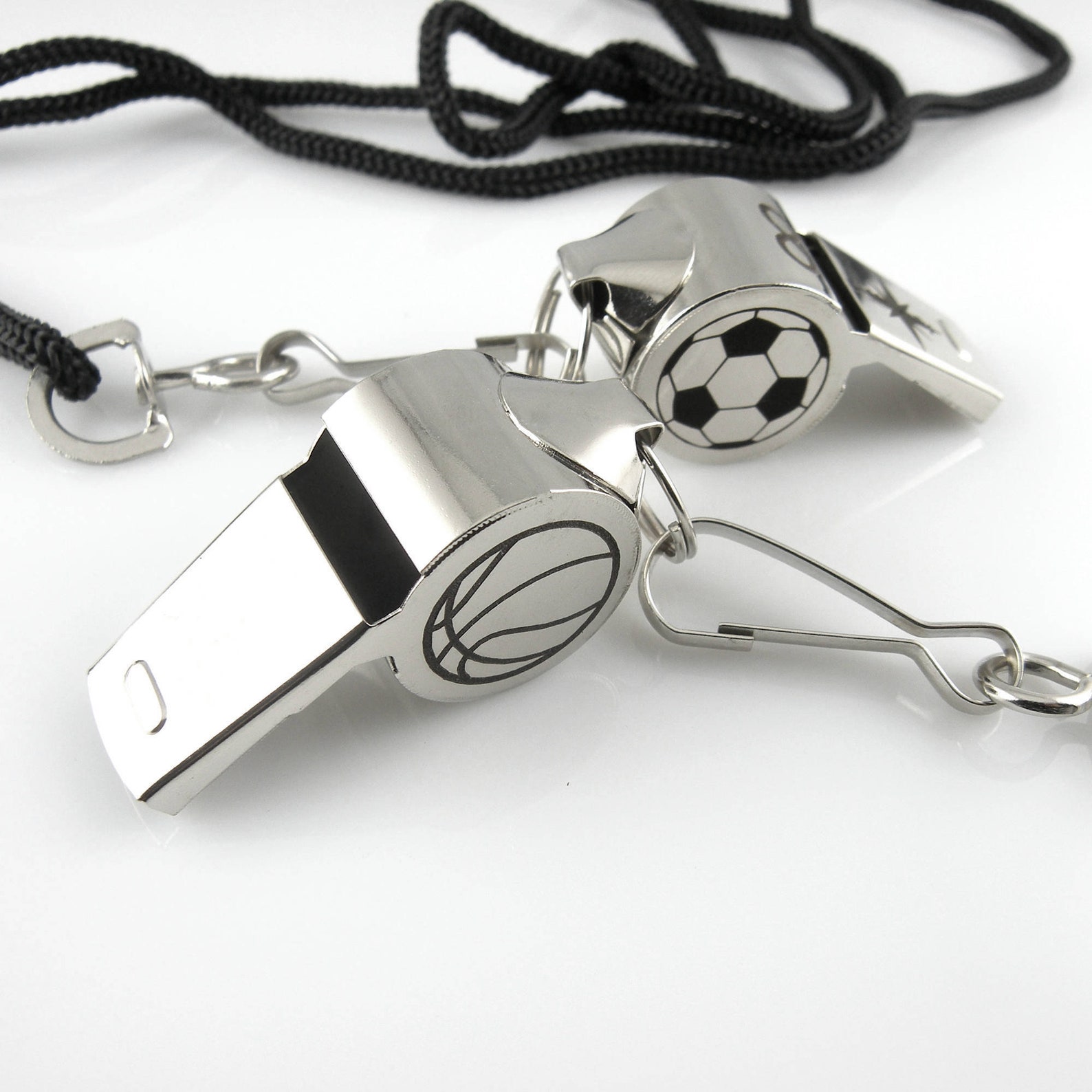 Personalized Whistle Necklace Custom Coach Whistle Necklace Engraved ...