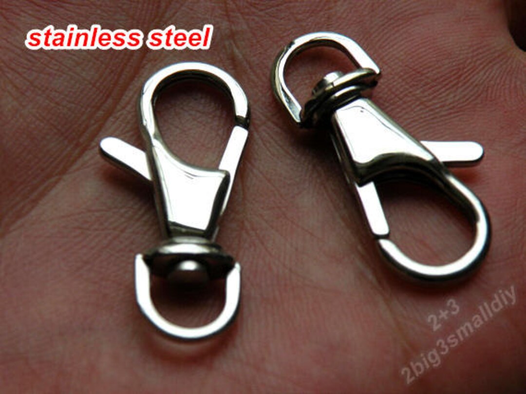 16x35mm Stainless Steel Dog Clasp,big Lobster Clasps,parrot Clasps ...