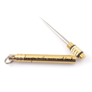Personalized Toothpick Custom Brass Toothpick Engraved Stainless Steel ...