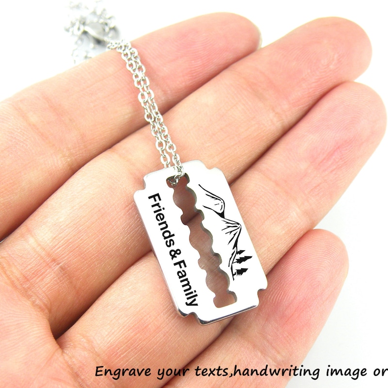 Razor Blade Necklace - Etsy
