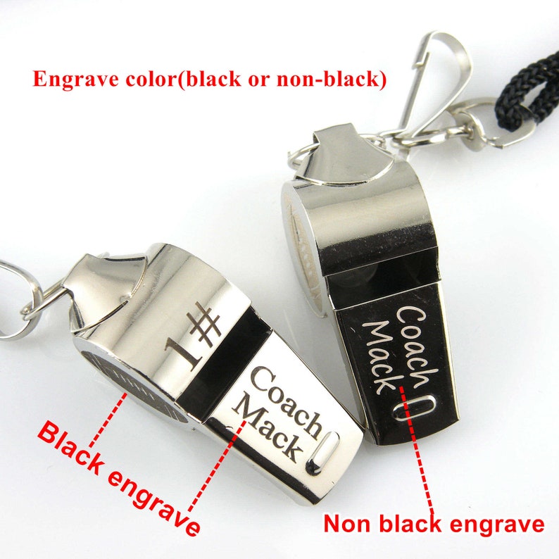 Personalized Whistle Necklace Custom Coach Whistle Necklace - Etsy
