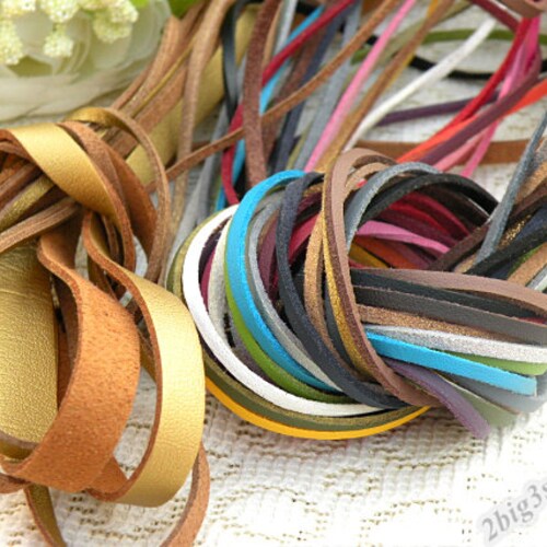 10mm Flat Faux Suede Leather Cord Leather String Cord DIY - Etsy