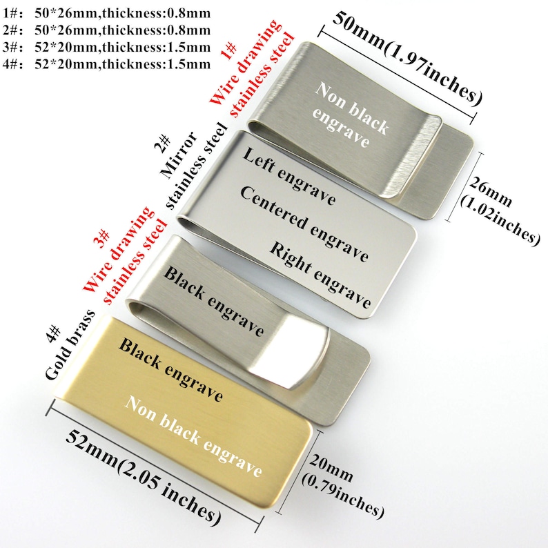Personalized Money Clip Custom Money Clip Handwriting Money Clip ...