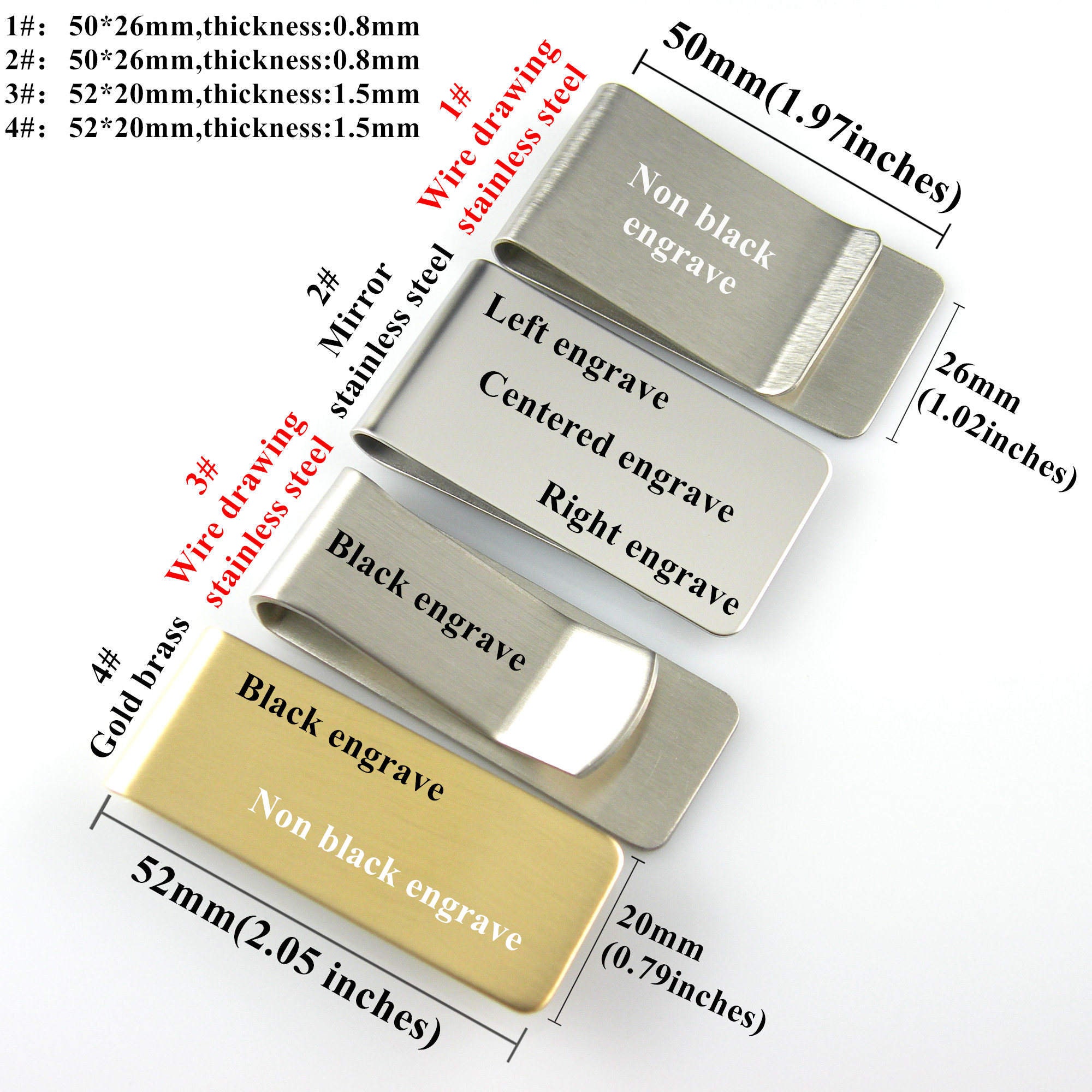 Personalized Money Clip Custom Money Clip Handwriting Money | Etsy