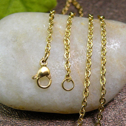 5pcs 2mm Stainless Steel Necklace Chain With Lobster Clasp - Etsy