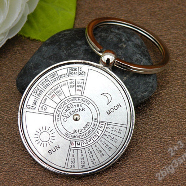 Calendar Keychain - Etsy