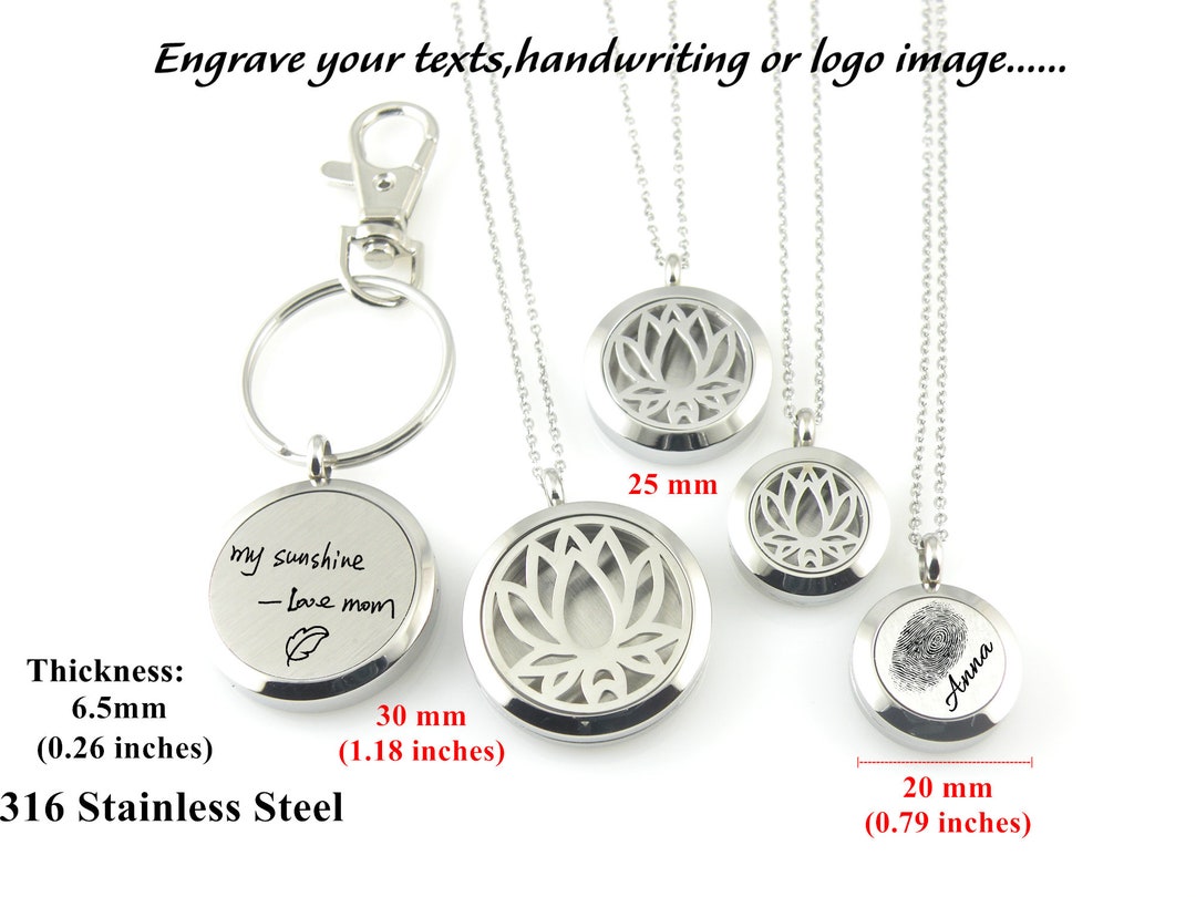 Personalized Aromatherapy Locket Custom Essential Oils Diffuser ...