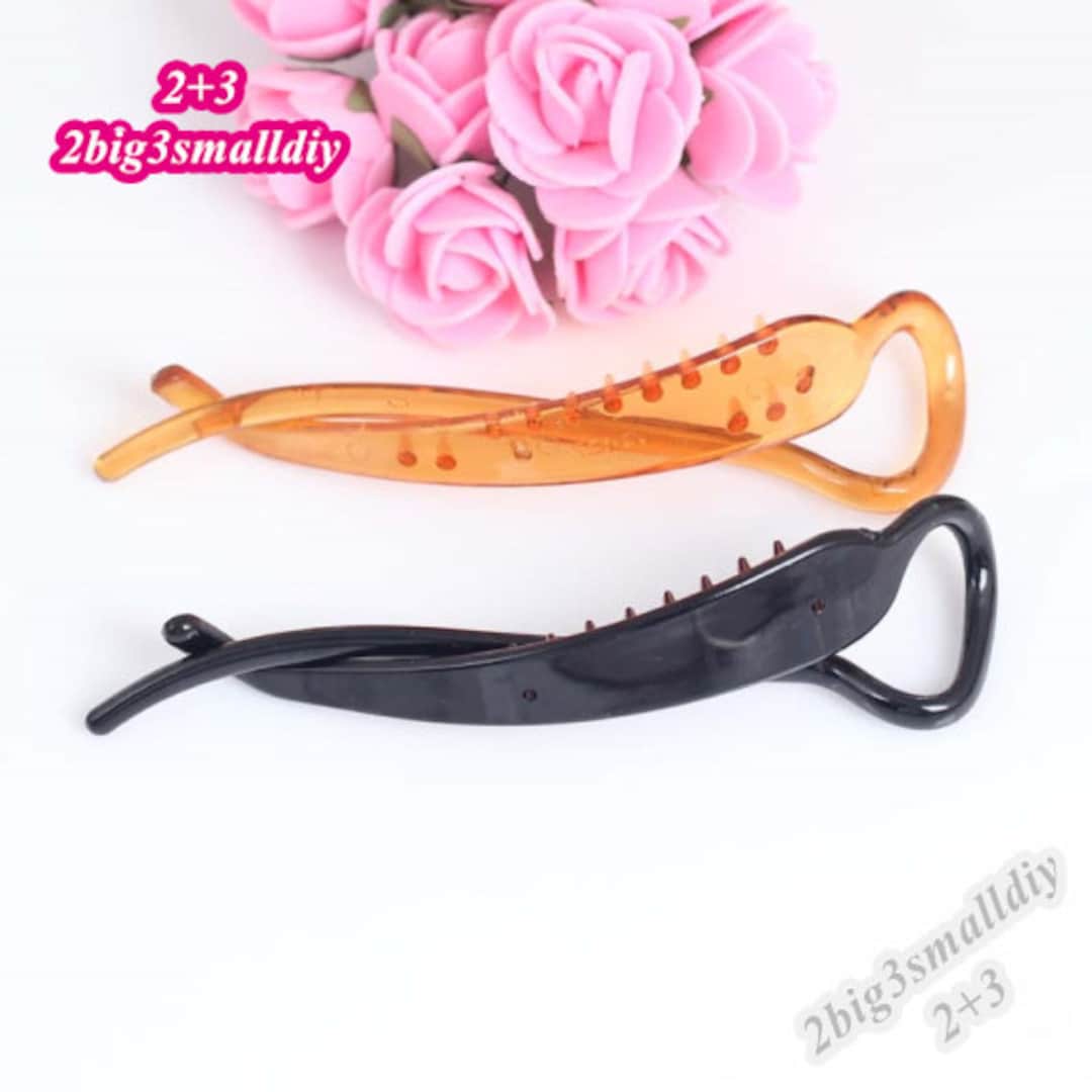 10pcs 110x26mm Plastic Infinity 8 Shape Twist Clip Hairpin Charm Diy ...