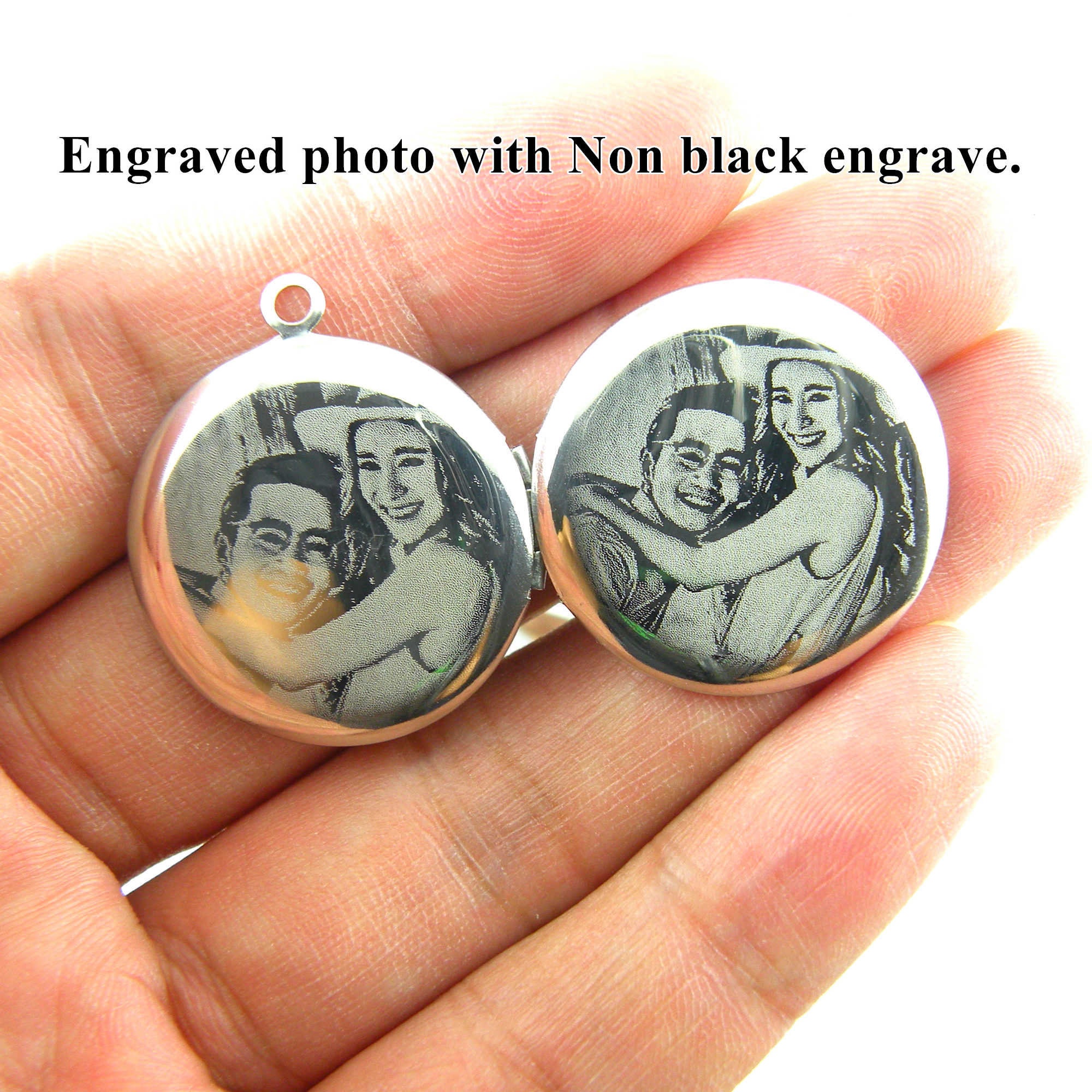 Personalized Round Locket Custom Name Locket Pendant Custom | Etsy