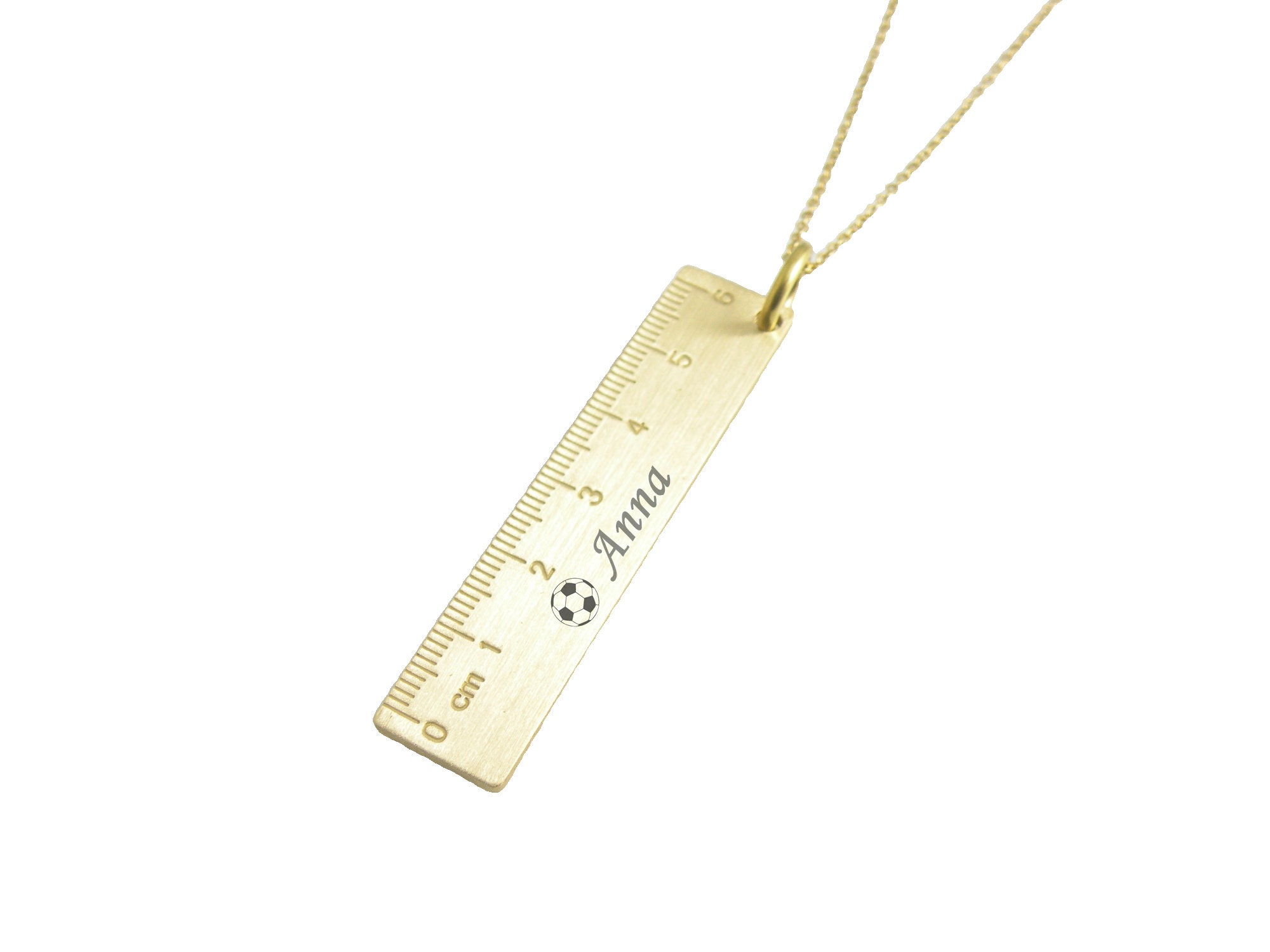 Personalized Mini Brass Ruler Engraved Handwriting Ruler Custom Name ...