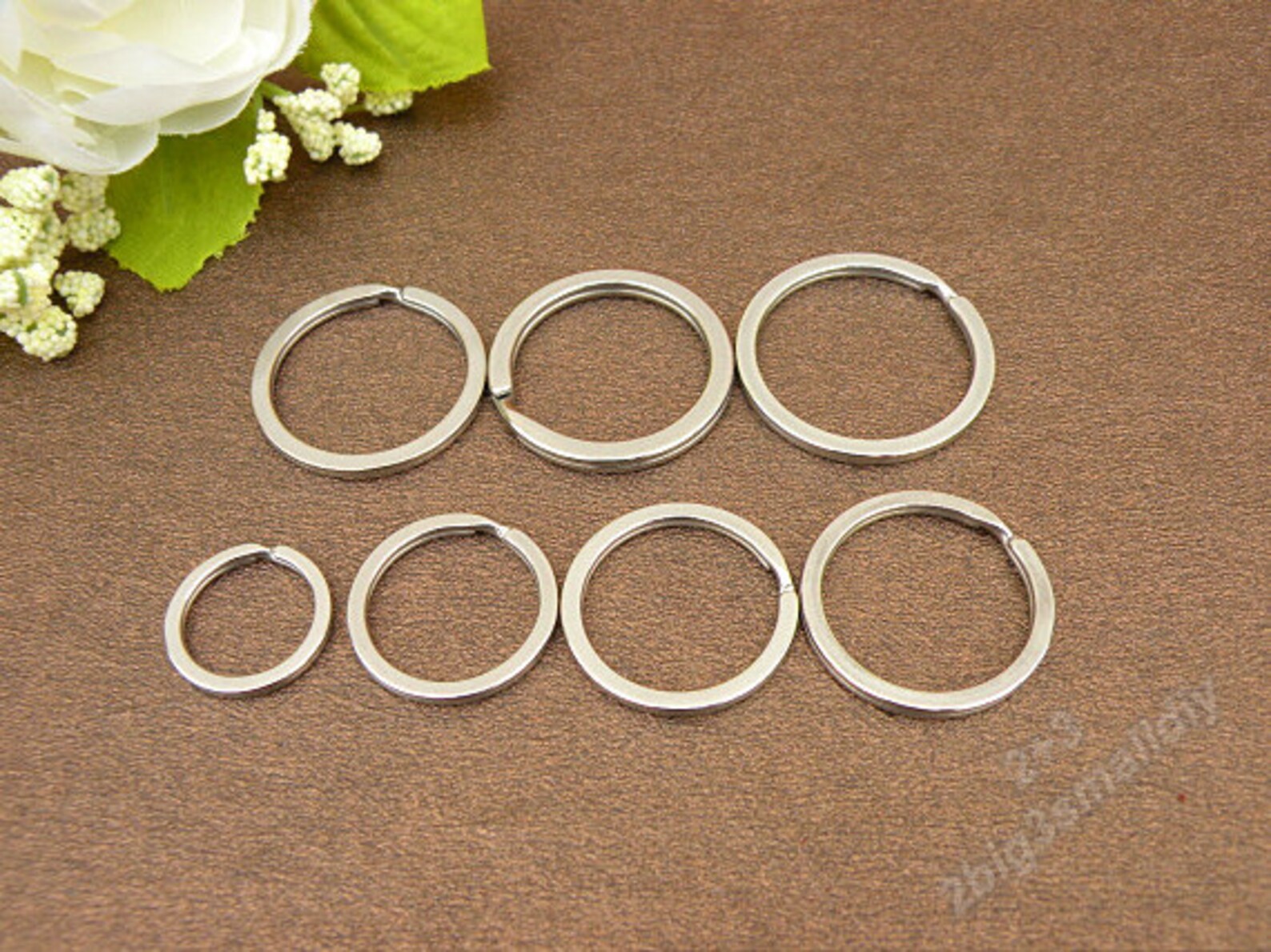 10pcs of 30mm Stainless Steel Flat Split Ring for | Etsy