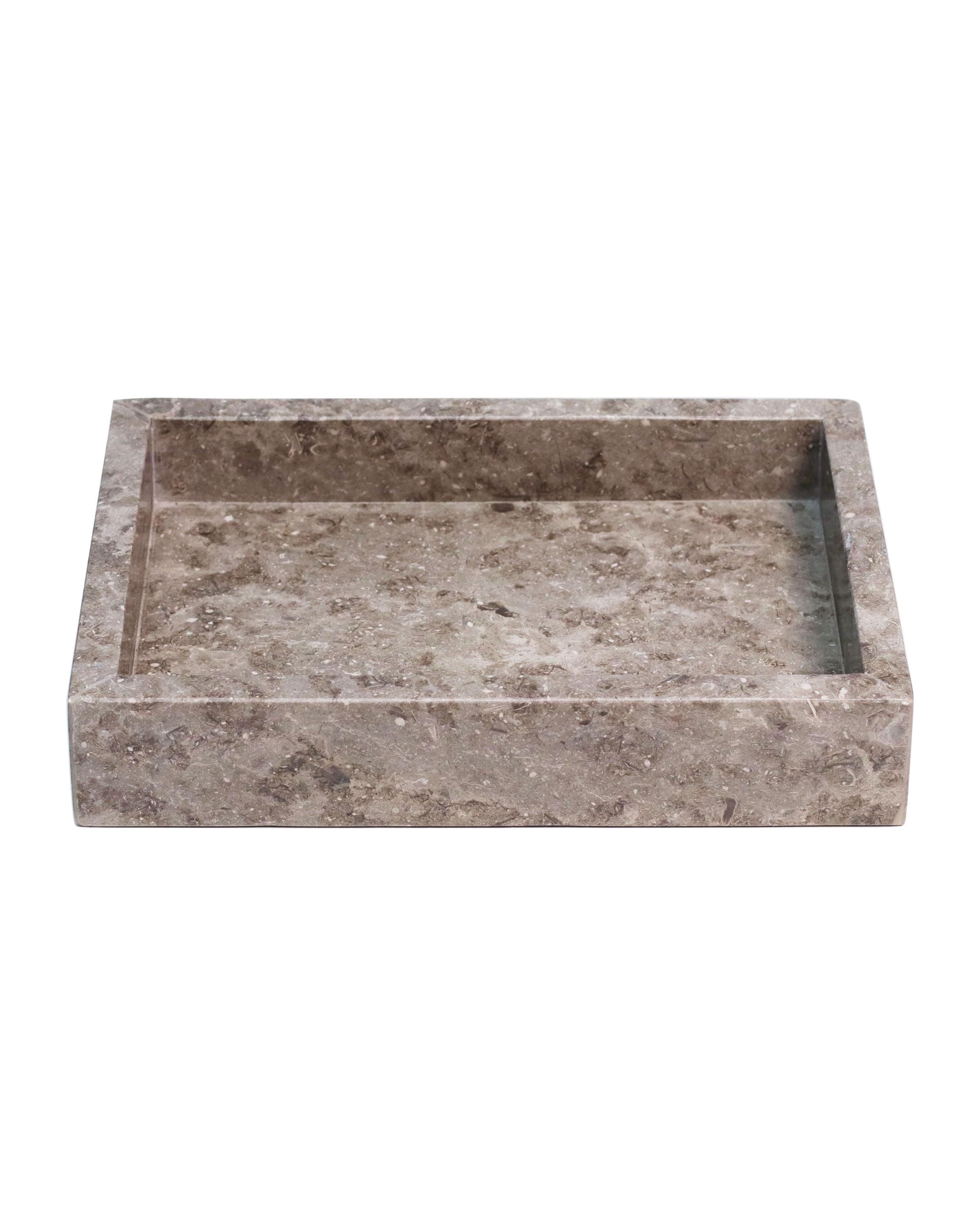 Grey Marble Rectangle Tray (half) | for Bathroom Serving Tray ...