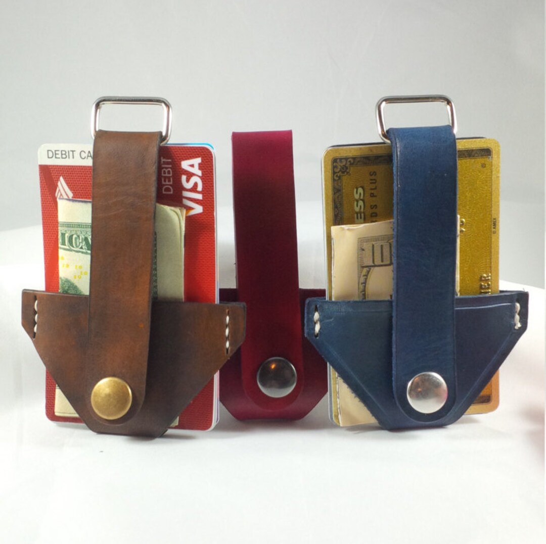 NEW Micro Men's Leather Wallet W Keyring-handcrafted-micro-minimalist ...