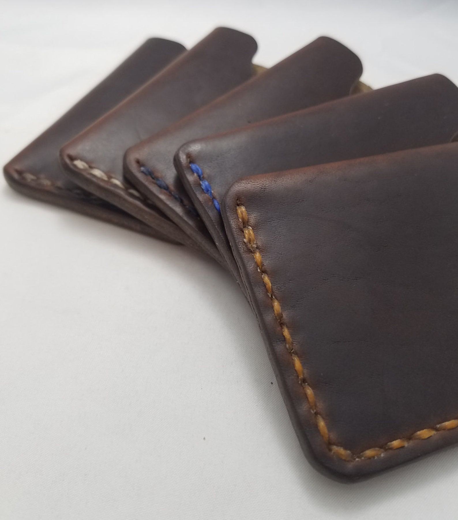 Brown Chromexcel Horween Leather Wallet Unique Men's | Etsy