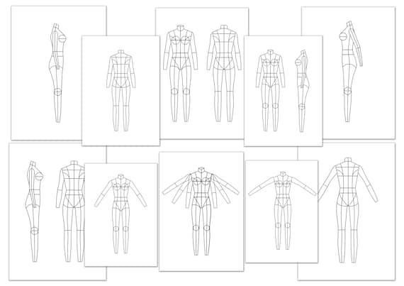 Fashion Technical Drawing Template