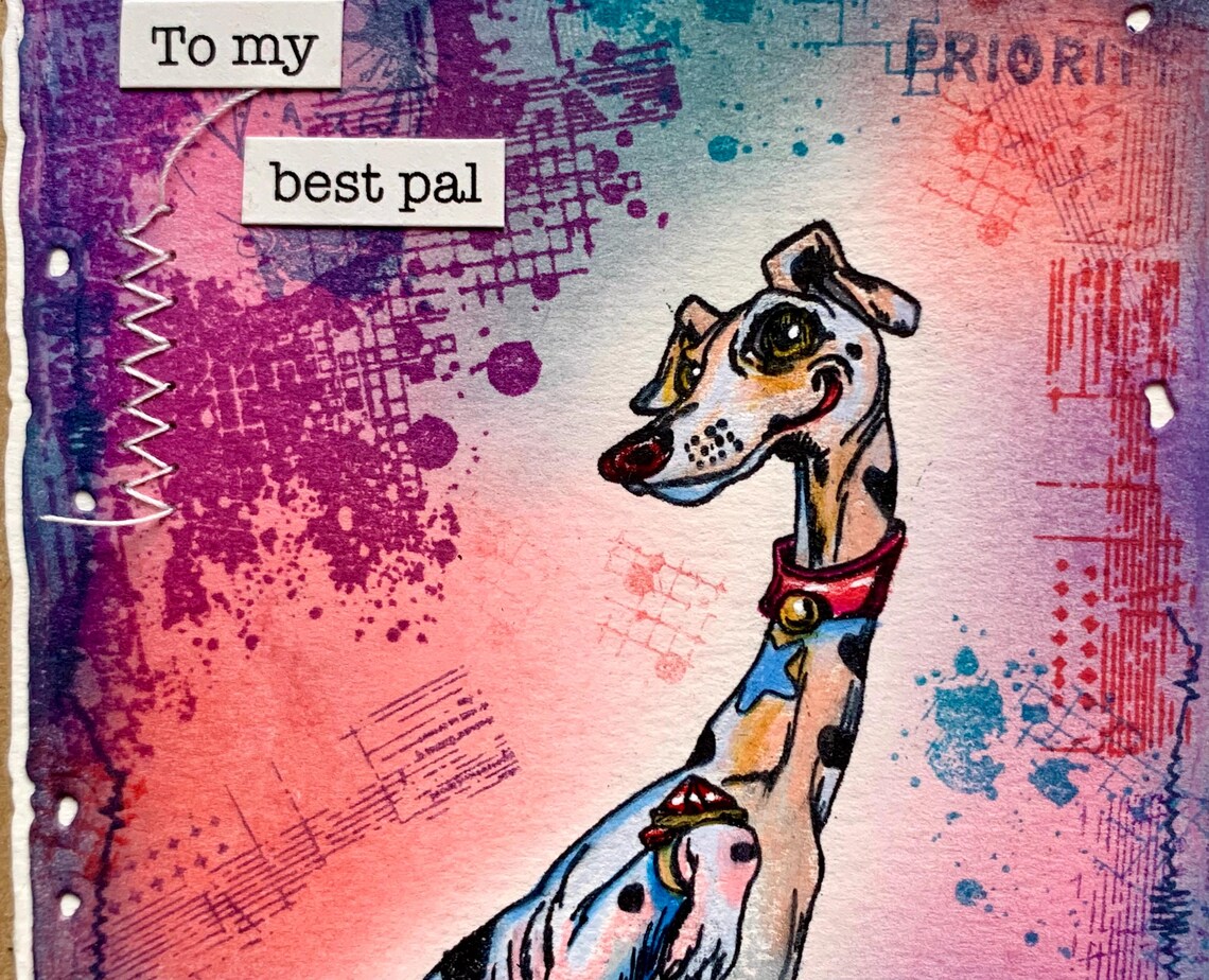 To My Best Pal, Greeting Card, Birthday Card, Handmade Card - Etsy