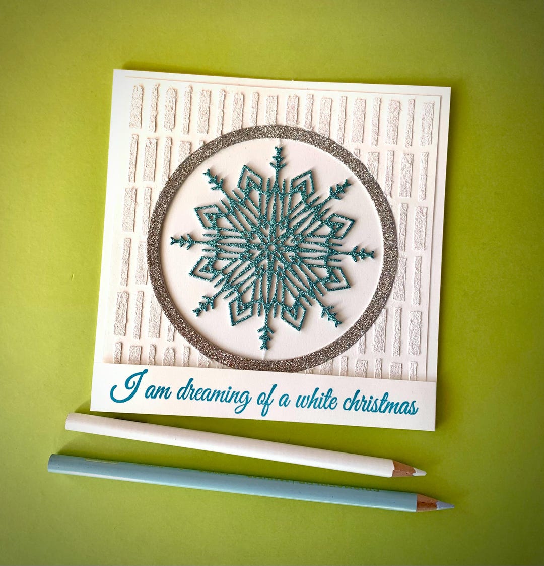 Christmas Card With a Snowflake, Spinning Snowflake Card, Xmas Card for ...