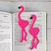 Pink Flamingo Bookmark. Handmade Crochet Page Marque - Etsy