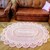 Half Circle Rug, 4x7 Large Accent Mandala Mat. Lace Half Round Crochet ...